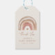 Boho Rainbow Neutral Baby Shower Thank You Favor Gift Tags | Zazzle