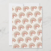 Boho Rainbow Neutral Kids Birthday Party Invitation | Zazzle