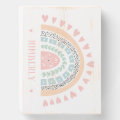 Boho Rainbow Personalized Wooden Box Sign | Zazzle