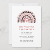 Boho Rainbow Preschool Graduation Invitation | Zazzle