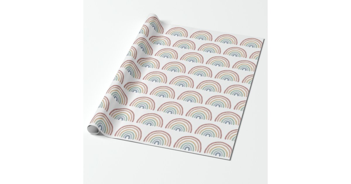 Boho Rainbow Wrapping Paper | Zazzle