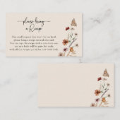 Boho Recipe Request Card | Zazzle