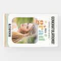 Boho Retro Photo Congratulations Graduate Banner | Zazzle