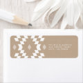 Boho return address label, bohemian label | Zazzle