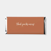 Boho Rust Wedding Favors Chocolate Hershey Bar | Zazzle