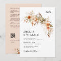 boho rustic autumn fall florals wedding Invitation | Zazzle