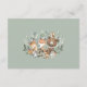 Boho Sage Green Woodland Animals Books for Baby Enclosure Card | Zazzle