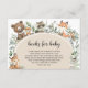 Boho Sage Green Woodland Animals Books for Baby Enclosure Card | Zazzle