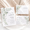 Boho Sage Greenery Botanical Wedding Table Number | Zazzle