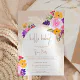 Boho sand floral arch neutral hello baby shower invitation | Zazzle