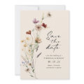 Boho Save The Date Flat Card | Zazzle