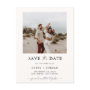 Boho Save the Date, Photo Minimalist Save the Date Postcard | Zazzle