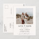 Boho Save the Date, Photo Minimalist Save the Date Postcard | Zazzle