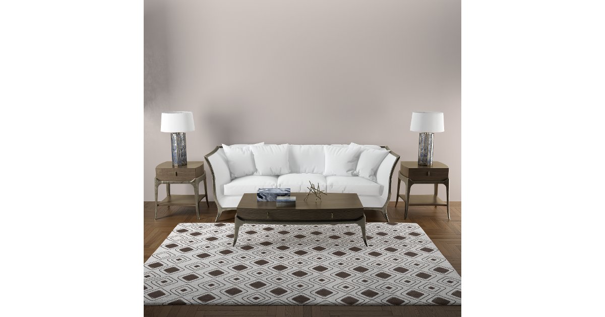 Boho Soft Neutral Tribal Geometric Aztec Pattern Rug | Zazzle