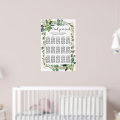 Boho succulent leaves floral gold geometric poster | Zazzle