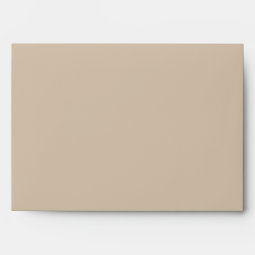 Boho Taupe Wedding Envelope | Zazzle