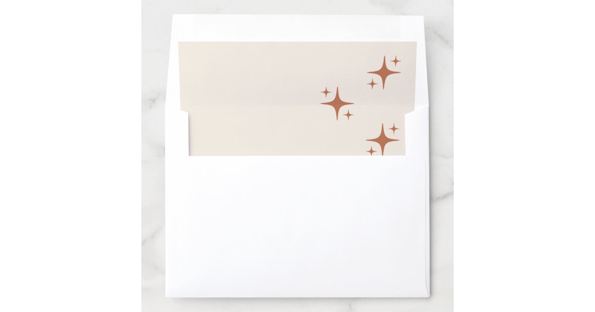 Boho Terracotta Envelope Liner | Zazzle