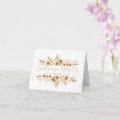 Boho Terracotta Floral Wedding Congratulation Card | Zazzle