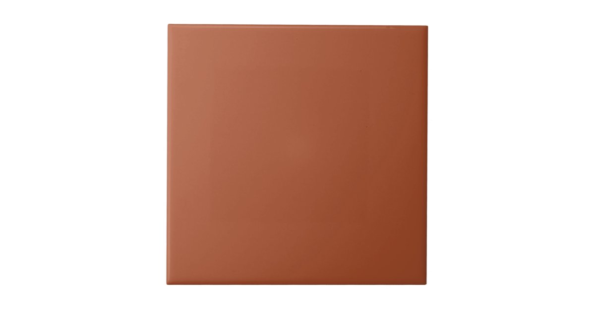 Boho Terracotta Rust Ceramic Ceramic Tile | Zazzle