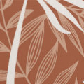 Boho Terracotta White Palm Leaf Print Pattern Wallpaper | Zazzle