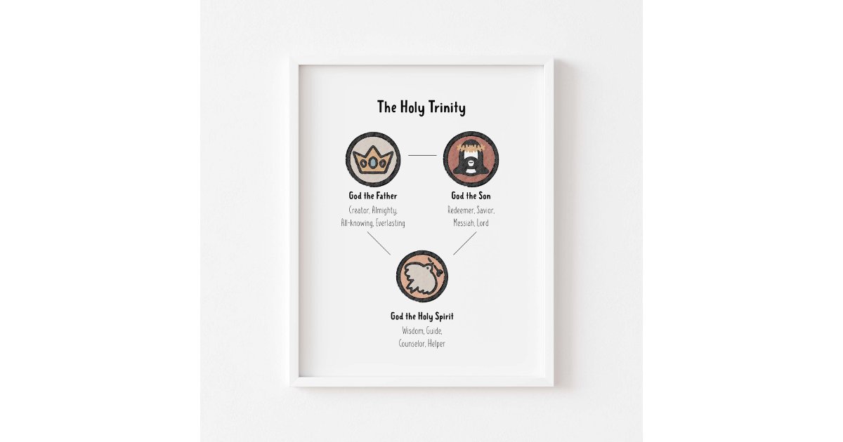 Boho The holy trinity poster | Zazzle