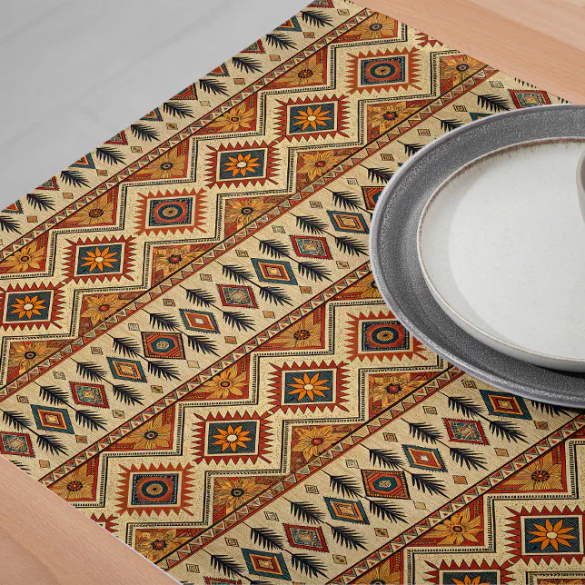 Boho Traditional Tribal Textile Intricate Designs Long Table Runner ...
