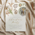Boho Watercolor Christmas Party Dinner Cottagecore Invitation | Zazzle