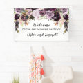 Boho Watercolor Floral Engagement Party Welcome Banner | Zazzle