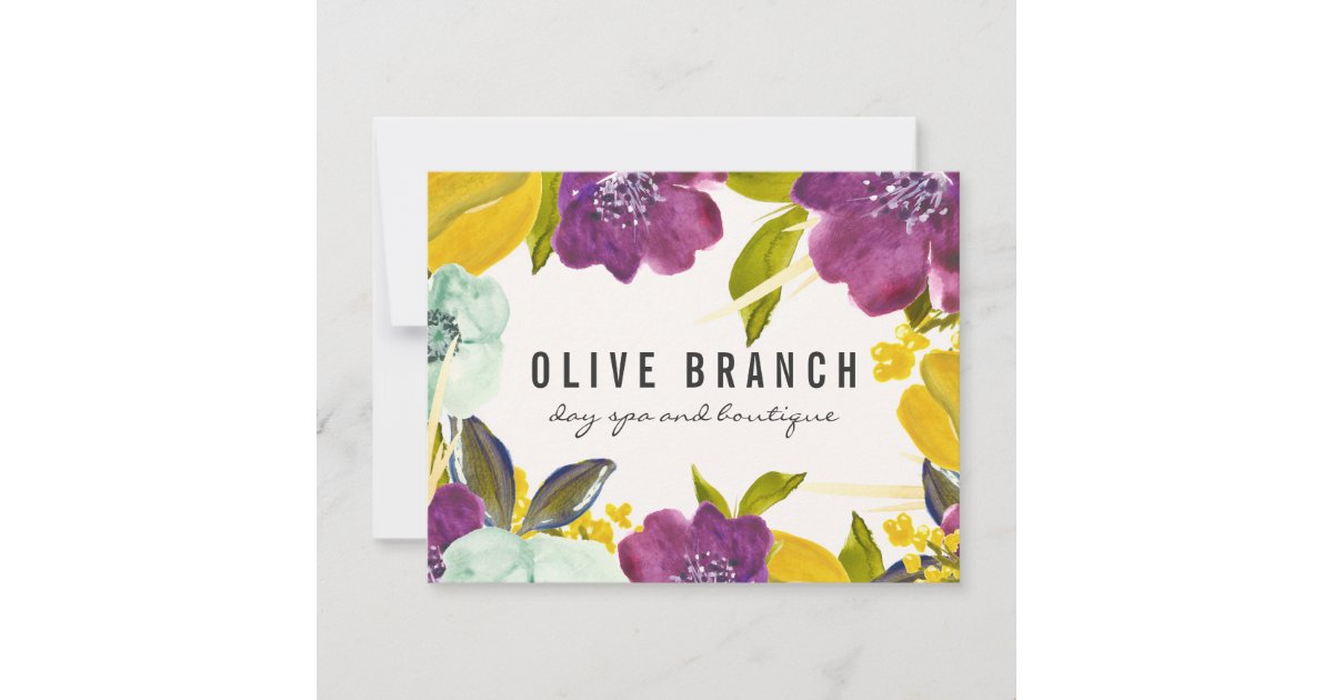 Boho Watercolor Flowers | Floral Gift Certificate | Zazzle