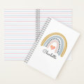 Boho Watercolor Rainbow Kid's Personalized Notebo Notebook | Zazzle