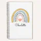 Boho Watercolor Rainbow Kid's Personalized Notebo Notebook | Zazzle