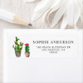 Boho Watercolor Succulents Rustic Address Label | Zazzle