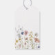 Boho Watercolor Wildflowers Floral Thank You Gift Tags | Zazzle
