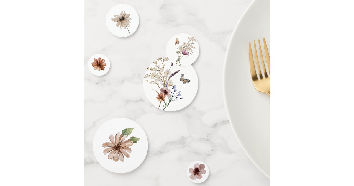 Boho Wedding Confetti | Zazzle