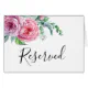 Boho wedding reserved sign. Bohemian floral table | Zazzle
