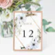 Boho Wedding Table Number Frame Fall Terracotta | Zazzle