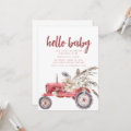 Boho Western Tractor Theme Baby Shower Invitation | Zazzle