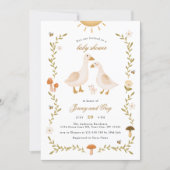 Boho Whimsical Goose Baby Shower Invitation | Zazzle
