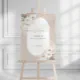 Boho White and Neutral Dried Floral Welcome Sign | Zazzle