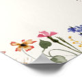 Boho Wildflower | Beige Table Number Seating Chart | Zazzle