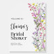 Boho Wildflower Floral Bridal Shower Welcome Foam Board | Zazzle