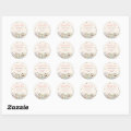 Boho Wildflower Floral Wedding Classic Round Sticker | Zazzle