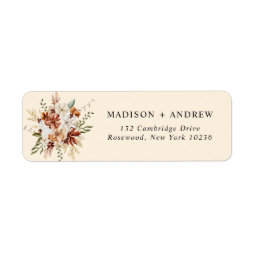 Boho Wildflower Label | Zazzle