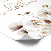 Boho Wildflower Poster | Zazzle