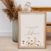 Boho Wildflower Poster | Zazzle