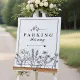 Boho Wildflower Wedding Parking Direction Sign | Zazzle