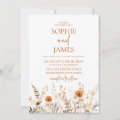 Boho Wildflower Wild Flower Floral Garden Wedding Invitation | Zazzle