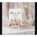 Boho Wildflowers Bloom or Flower Bar Poster | Zazzle