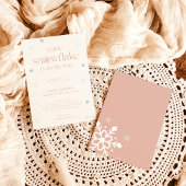 Boho Winter Baby Shower | Snowflake Wonderland Inv Invitation | Zazzle