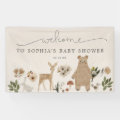Boho Woodland Baby Shower Welcome Banner | Zazzle